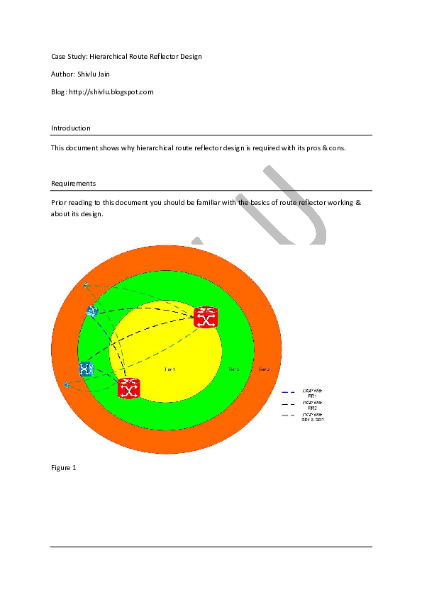 (PDF) Case Study: Hierarchical Route Reflector Design