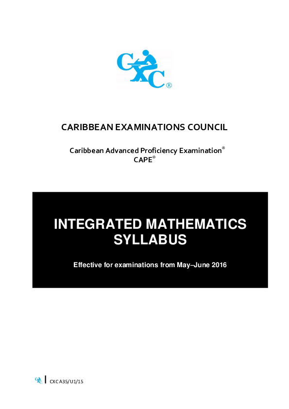 (PDF) CARIBBEAN EXAMINATIONS COUNCIL Caribbean Advanced Proficiency ...