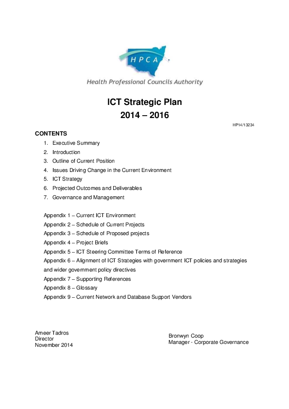 (PDF) ICT Strategic Plan