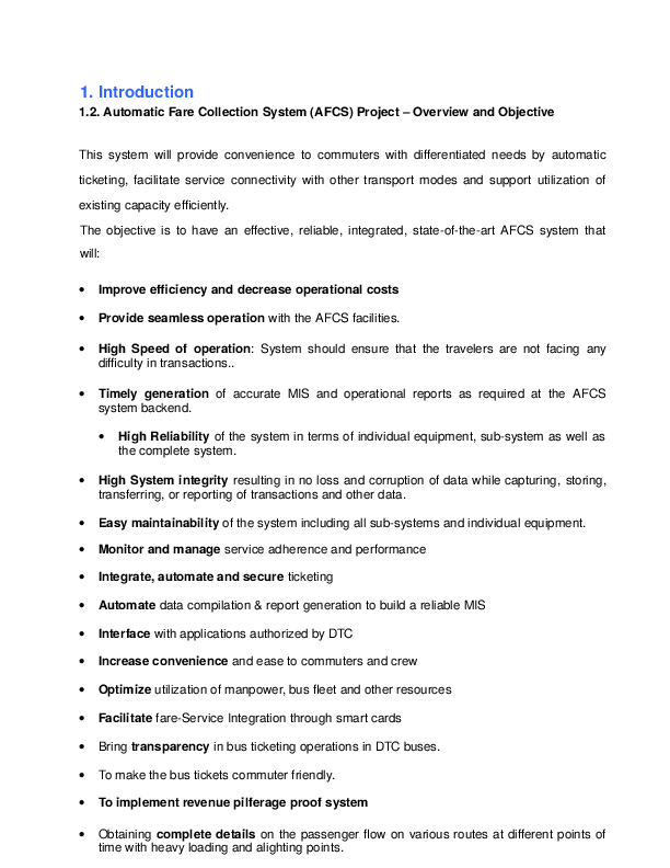 Doc Automatic Fare Collection System