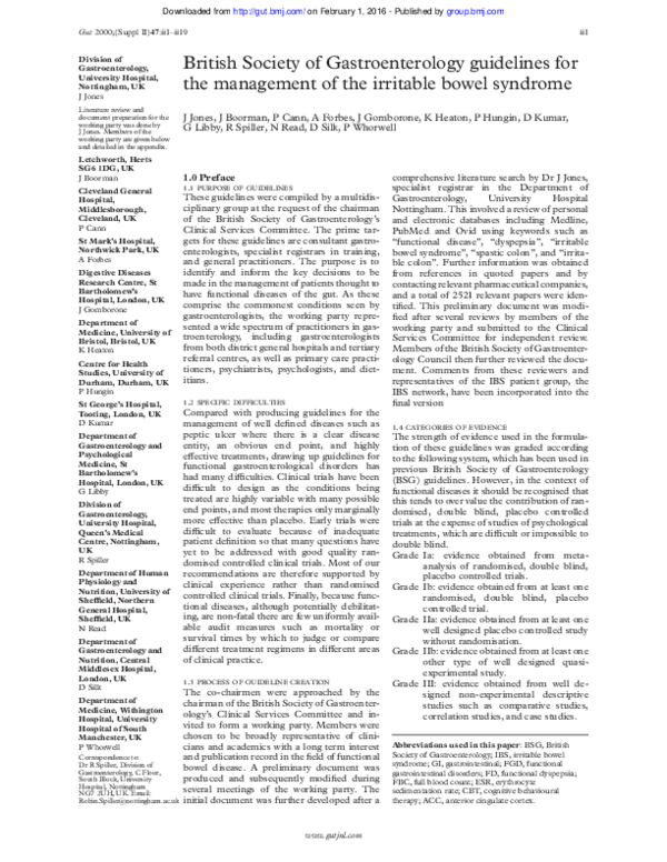 (PDF) British Society of Gastroenterology guidelines on the diagnosis and management of Barrett ...
