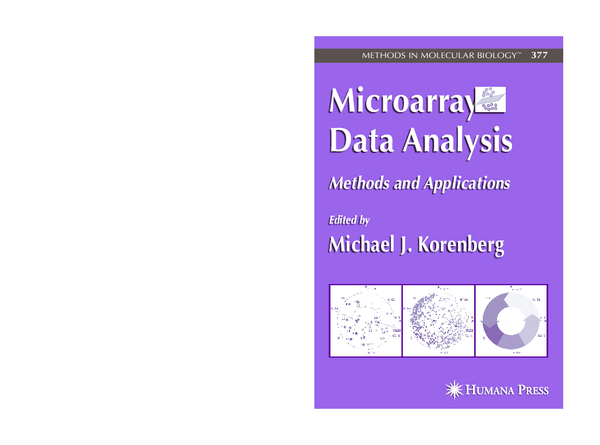(PDF) Microarray Data Analysis | Susmita Datta - Academia.edu