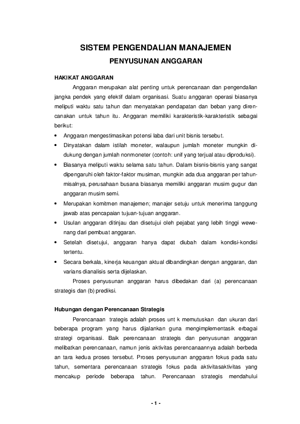 (PDF) SISTEM PENGENDALIAN MANAJEMEN