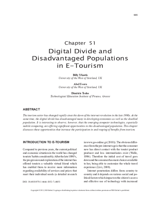 (PDF) INTRODUCTION TO E-TOURISM