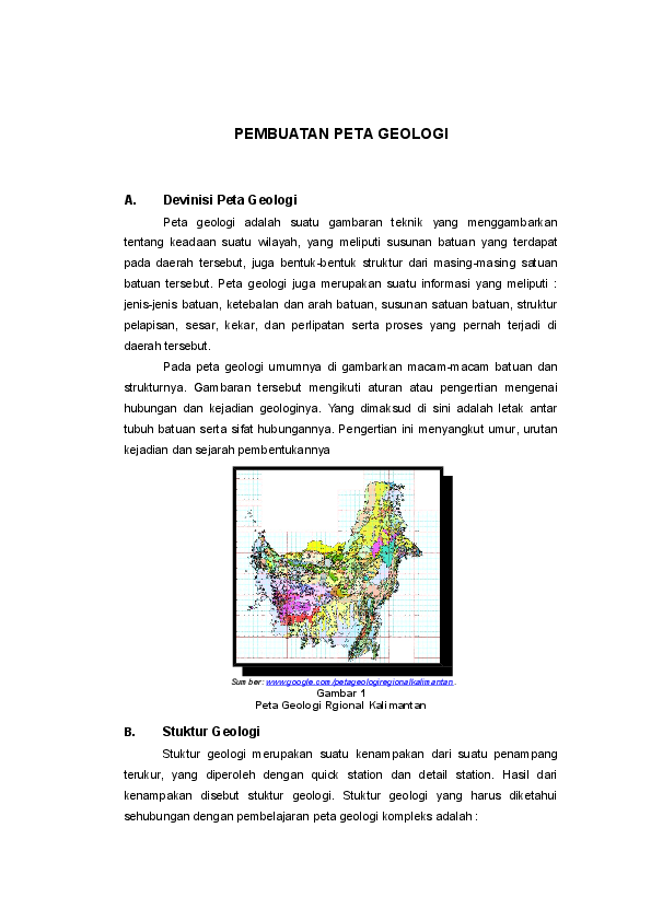 (DOC) PEMBUATAN PETA GEOLOGI