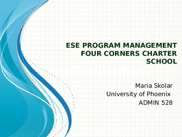 (PPT) ESE Program Management