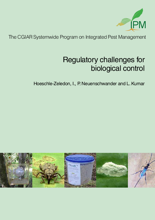 (PDF) Regulatory challenges for biological control