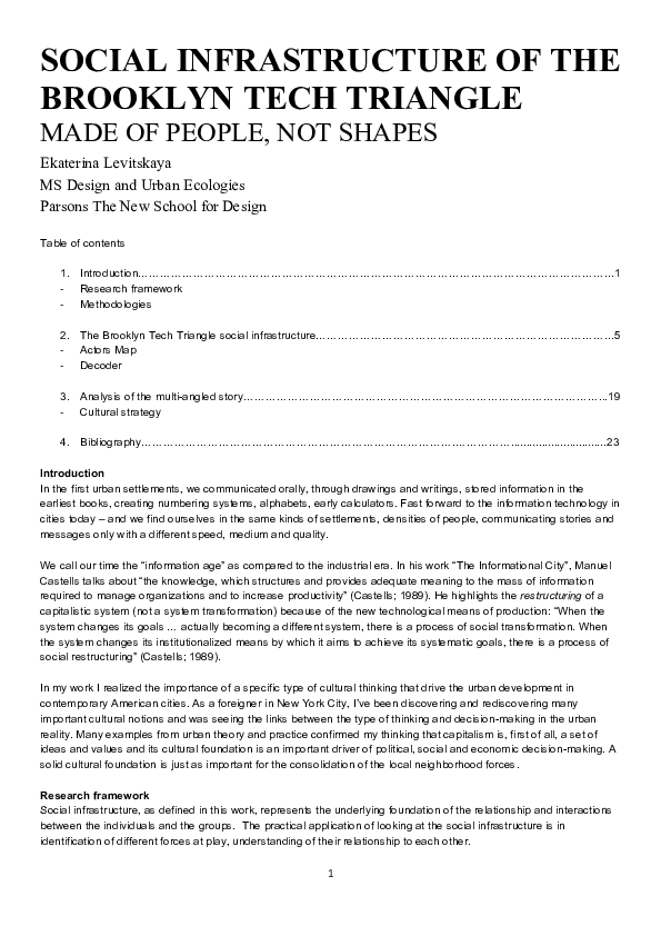 (PDF) SOCIAL INFRASTRUCTURE OF THE BROOKLYN TECH TRIANGLE MADE OF ...