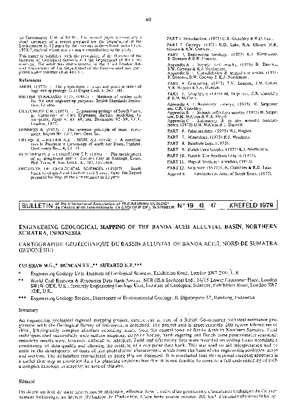 (PDF) Engineering geological mapping of the Banda Aceh alluvial basin ...