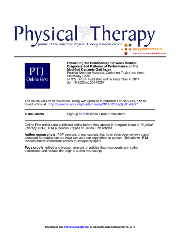 (PDF) Examining the Relationship Between Medical Diagnoses and Patterns ...