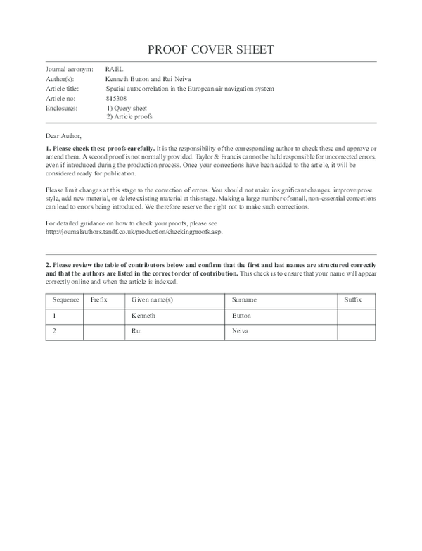 (PDF) Single European Sky and the functional airspace blocks: Will they ...