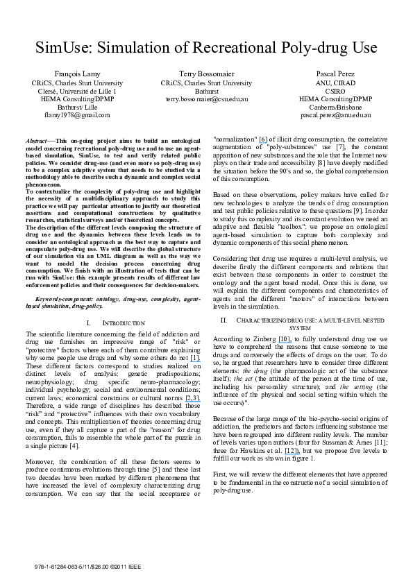 (PDF) SimUse: Simulation of recreational poly-drug use