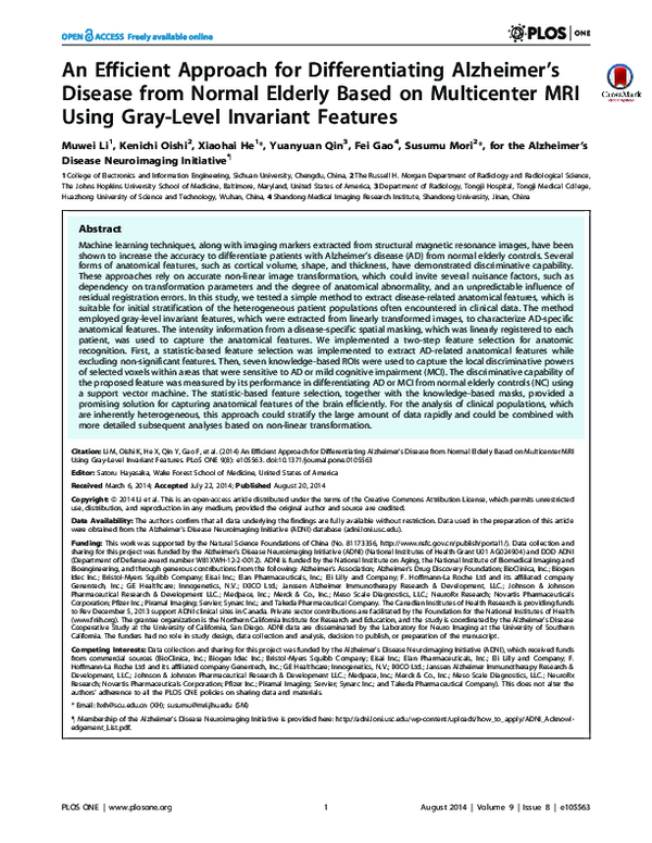 Pdf Alzheimer Disease Detection On Structural Mri Olfa Ben Ahmed