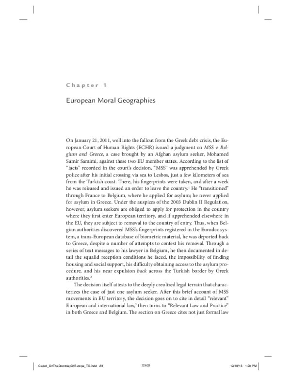 (PDF) European Moral Geographies