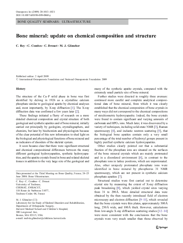 pdf-bone-mineral-update-on-chemical-composition-and-structure
