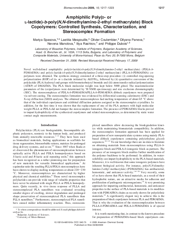 (PDF) Aqueous MADIX/RAFT polymerization of diallyldimethylammonium ...