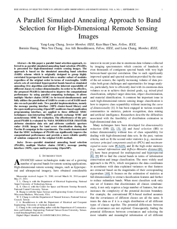 (PDF) A Parallel Simulated Annealing Approach to Band Selection for High-Dimensional Remote ...