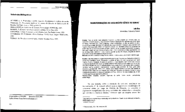 (PDF) Transformacoes do argumento do sonho