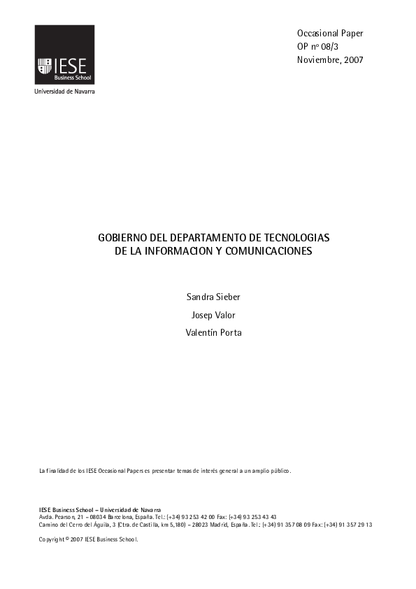 (PDF) GOBIERNO DEL DEPARTAMENTO DE TECNOLOGIAS DE LA INFORMACION Y COMUNICACIONES