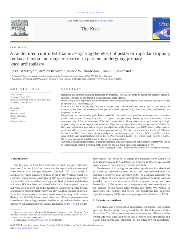 (PDF) A randomised controlled trial investigating the effect of ...