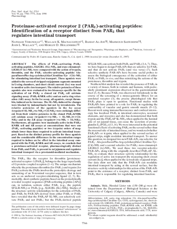 (PDF) Proteinase-activated receptor 2 (PAR2)-activating peptides ...