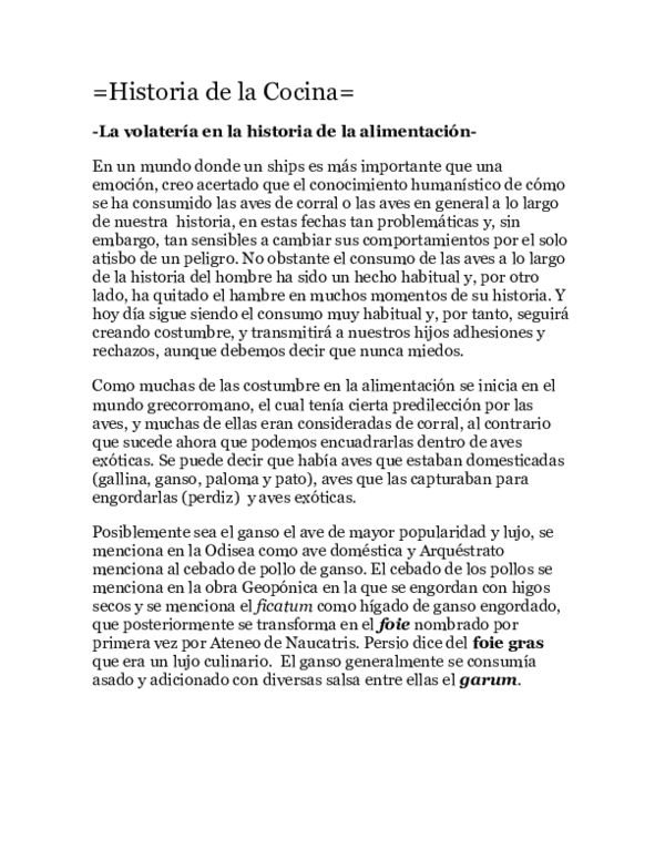 Doc Historia De La Cocina