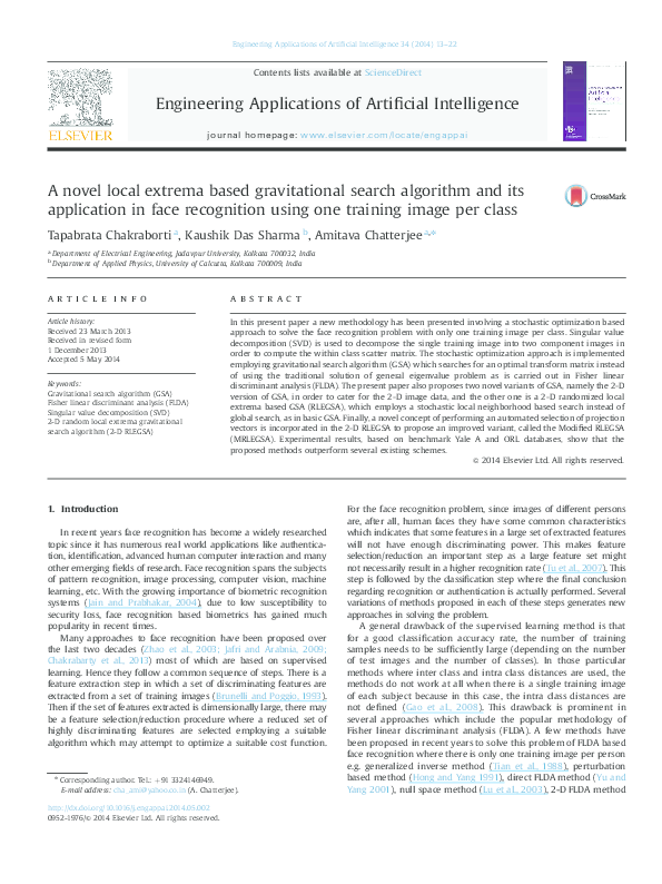 (PDF) A novel local extrema based gravitational search algorithm and its application in face ...