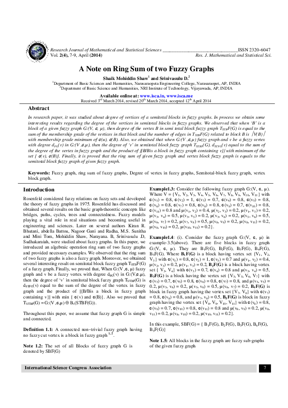A Note On Ring Sum Of Two Fuzzy Graphs