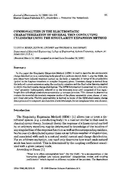 (PDF) Commonalities in the electrostatic characterization of several ...