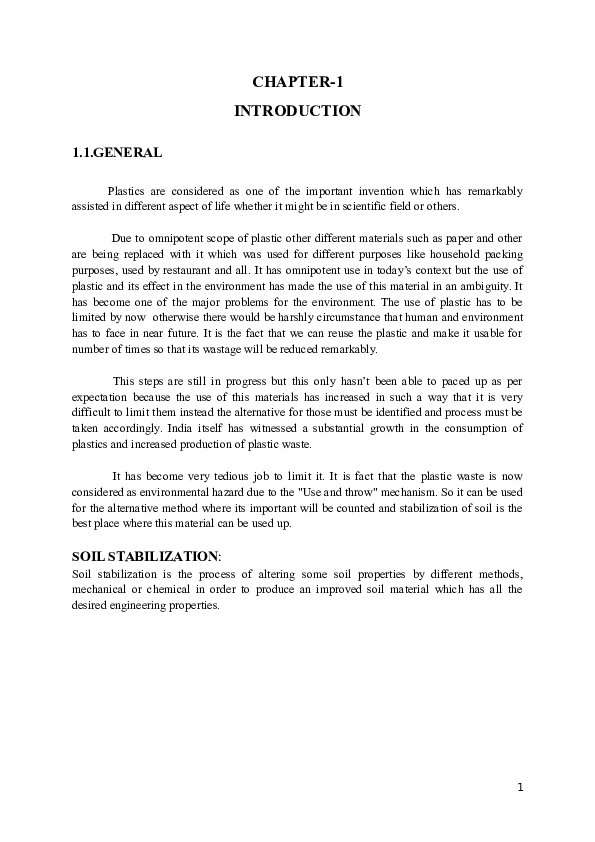 (DOC) stabilization of soil using plastic waste | kalanadhabhatta ...