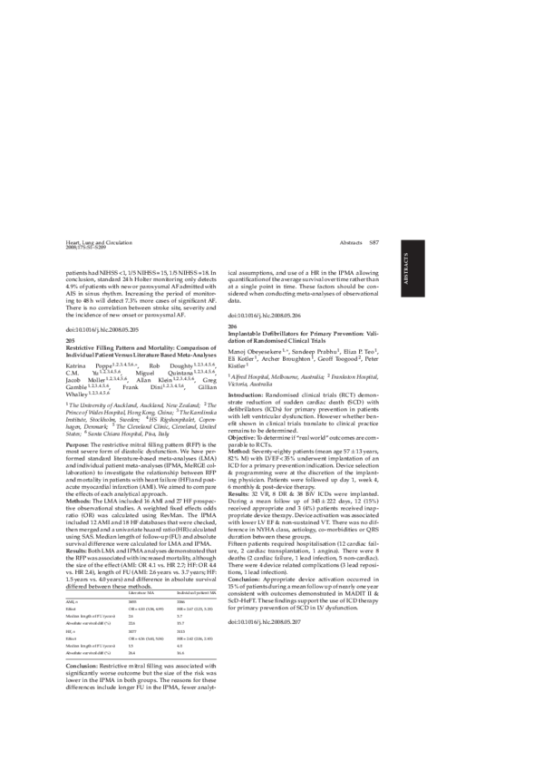 (PDF) Restrictive Filling Pattern and Mortality: Comparison of ...