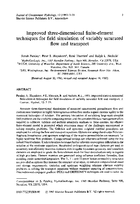 (PDF) Improved three-dimensional finite-element techniques for field simulation of variably ...