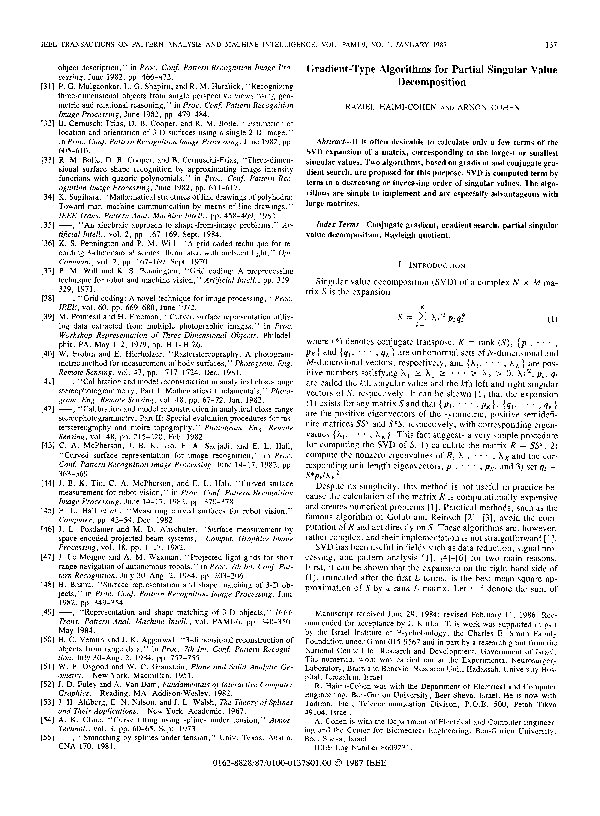 Pdf Gradient Type Algorithms For Partial Singular Value Decomposition