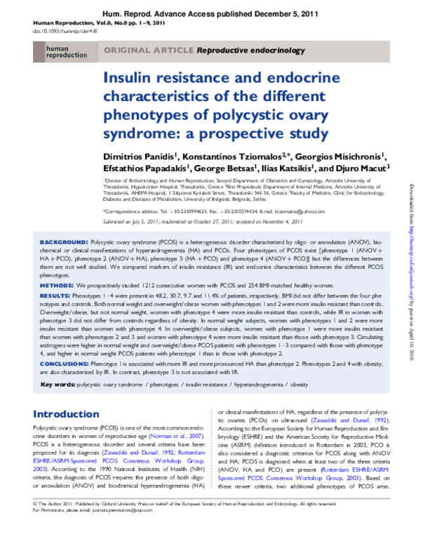 (PDF) The Rotterdam ESHRE/ASRM-sponsored PCOS consensus workshop group ...