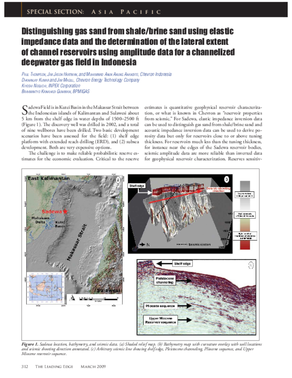 (PDF) Distinguishing gas sand from shale/brine sand using elastic ...