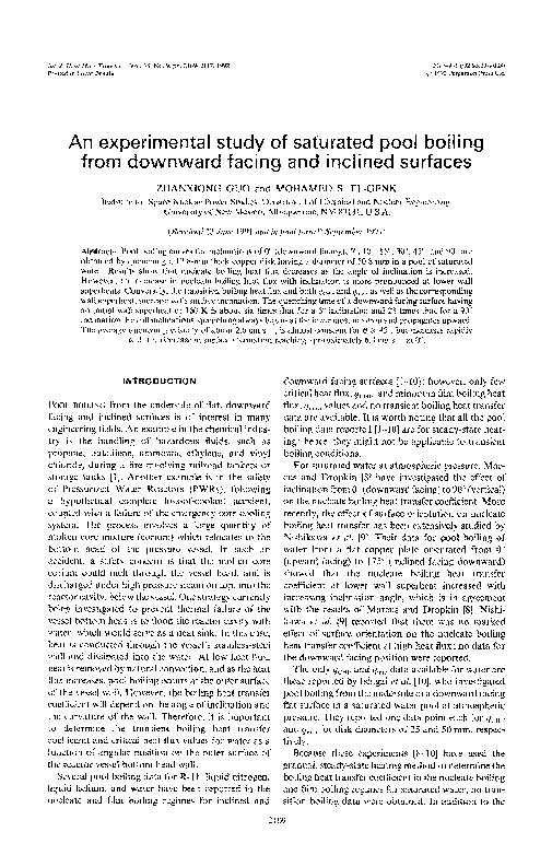 (PDF) An experimental study of saturated pool boiling from downward ...