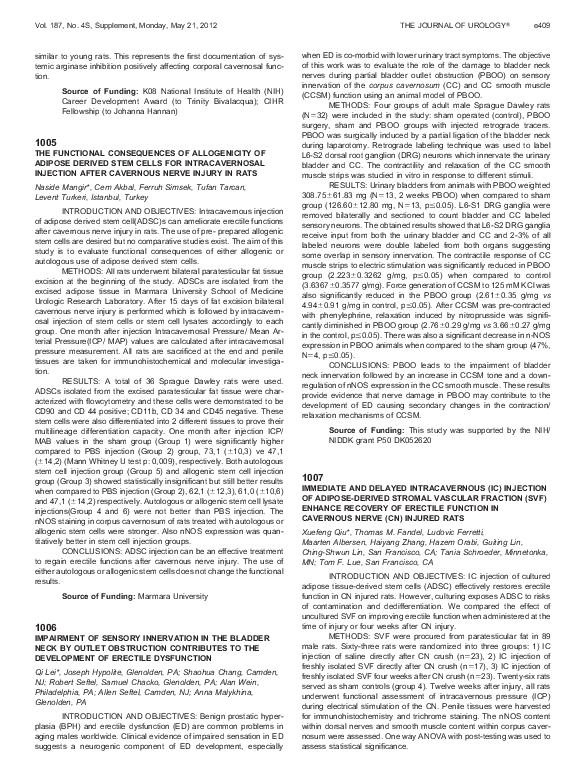 (PDF) 1005 THE FUNCTIONAL CONSEQUENCES OF ALLOGENICITY OF ADIPOSE ...