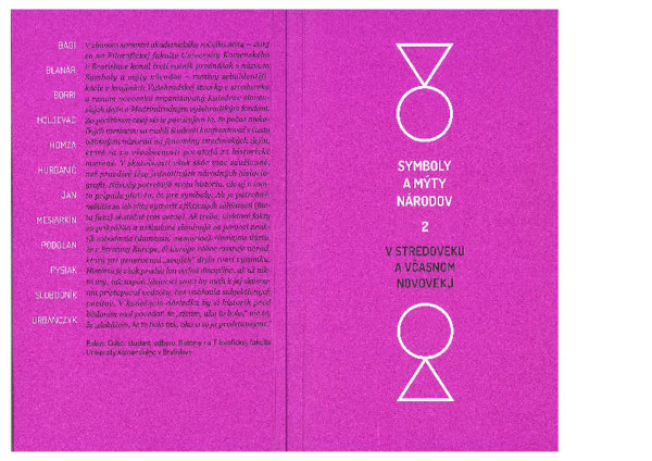 HOMZA, Martin – MESIARKIN, Adam (eds.) Symboly a mýty národov v ...