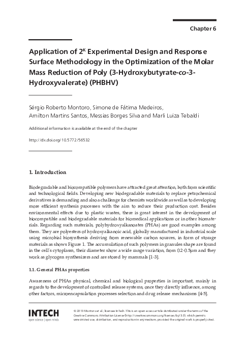 (PDF) Application of 2K Experimental Design and Response Surface Methodology in the Optimization ...