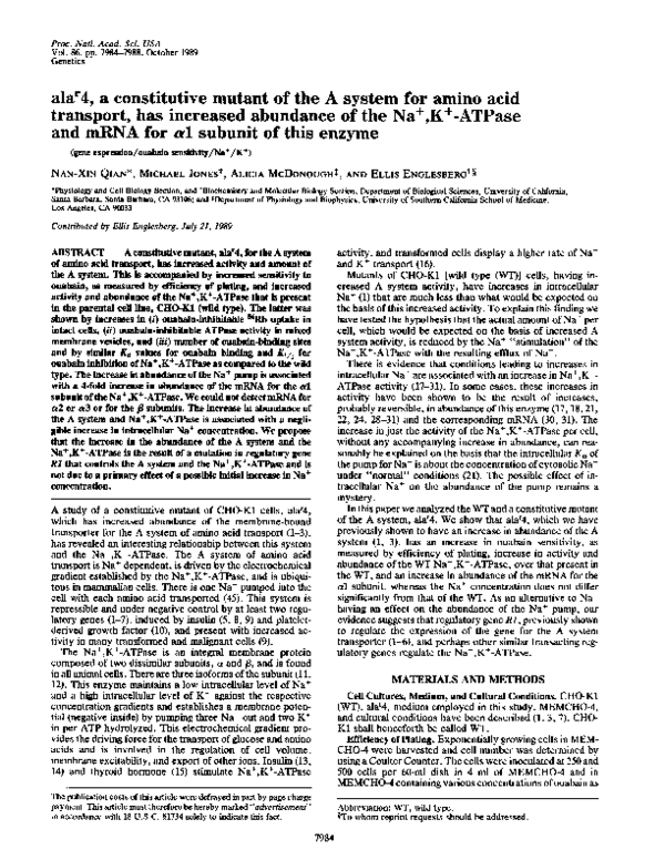(PDF) alar4, a constitutive mutant of the A system for amino acid ...