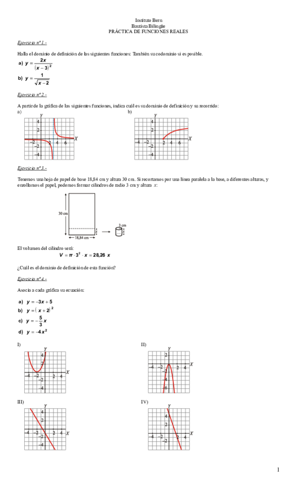 (DOC) Práctica de Funciones