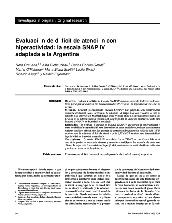 (PDF) Assessment of Attention-Deficit/Hyperactivity Disorder (ADHD): A ...