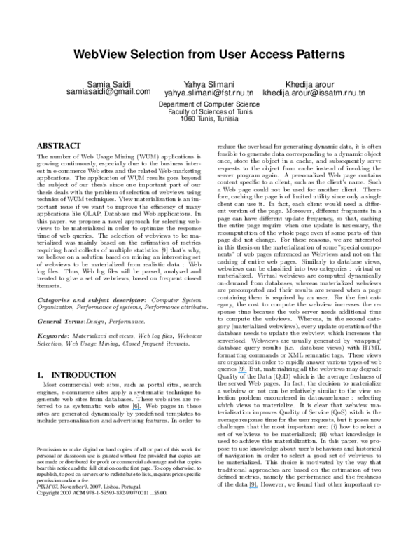 Pdf Webview Selection From User Access Patterns