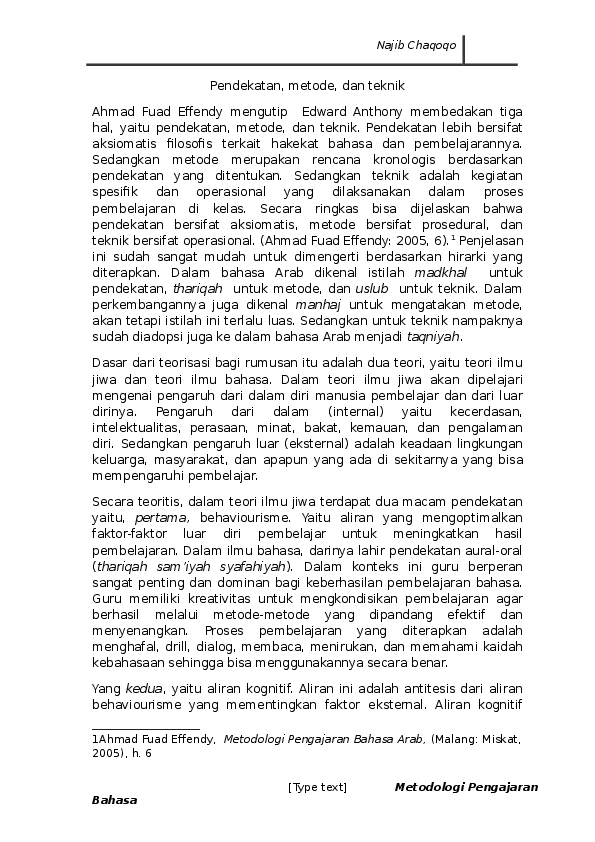 (DOC) Metode Pembelajaran PBA