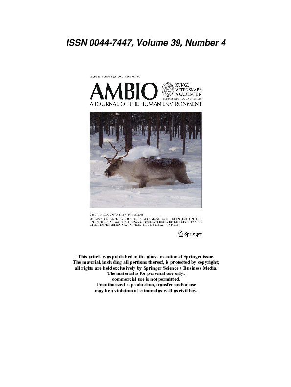 (PDF) Ambio