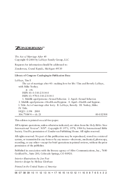 (PDF) The Act of Marriage After 40