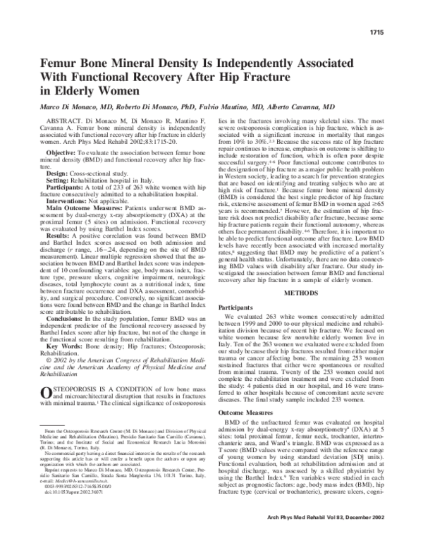 (PDF) Femoral cortical index: an indicator of poor bone quality in ...