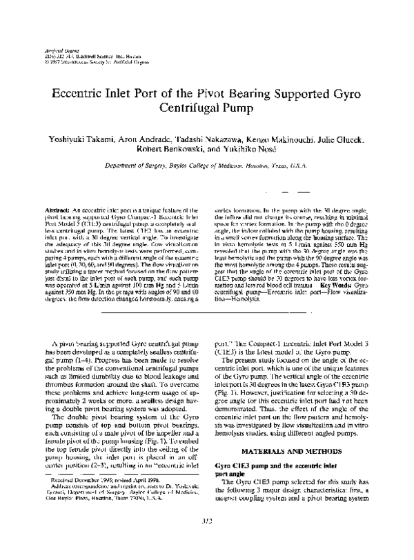 (PDF) Eccentric Inlet Port of the Pivot Bearing Supported Gyro ...
