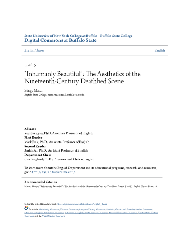 (PDF) "Inhumanly Beautiful": The Aesthetics of the Nineteenth-Century ...
