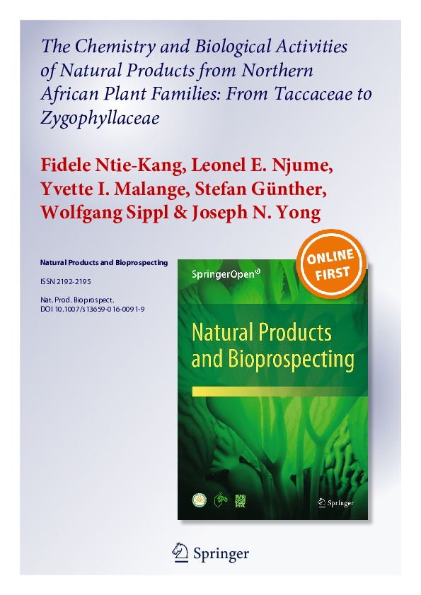 (PDF) Natural Products and Bioprospecting The Chemistry and Biological ...